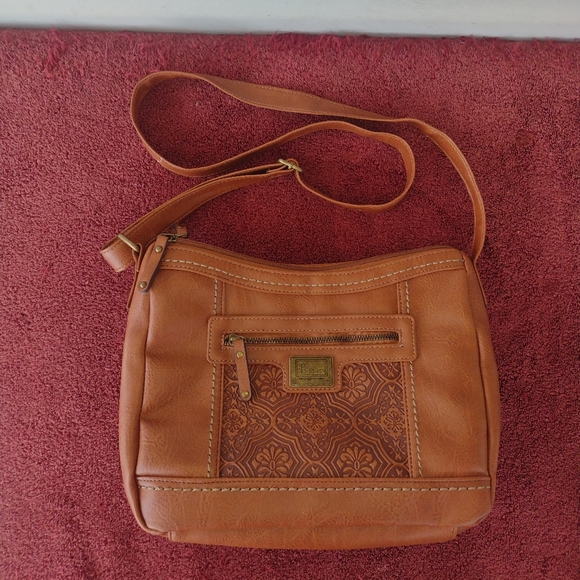 b.o.c. | Bags | Boc Barn Concept Leather Crossbody Bag Camel | Poshmark